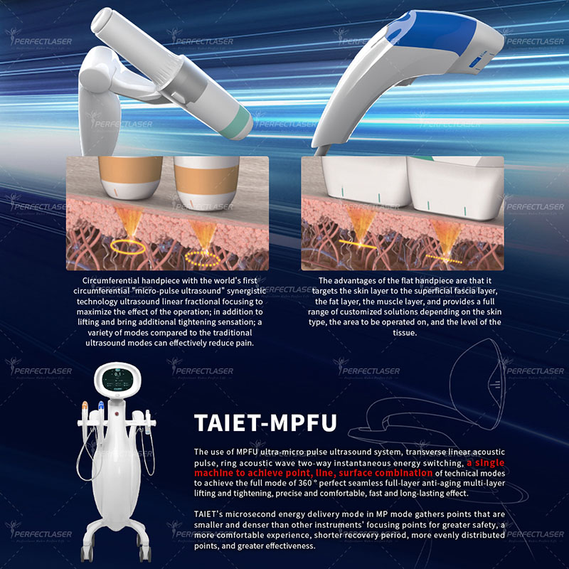 Vertical 3 Handle HIFU - perfectlasertech